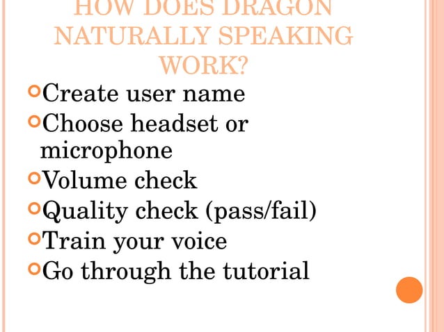 Dragon Naturally Speaking | PPT | Computer Software and Applications ...