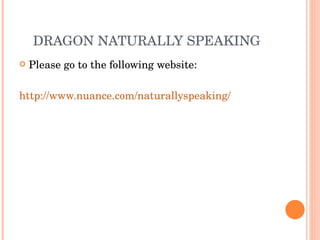 Dragon Naturally Speaking | PPT