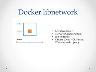 DockerDaylight (OpenDaylight + Docker networking) | PPTX