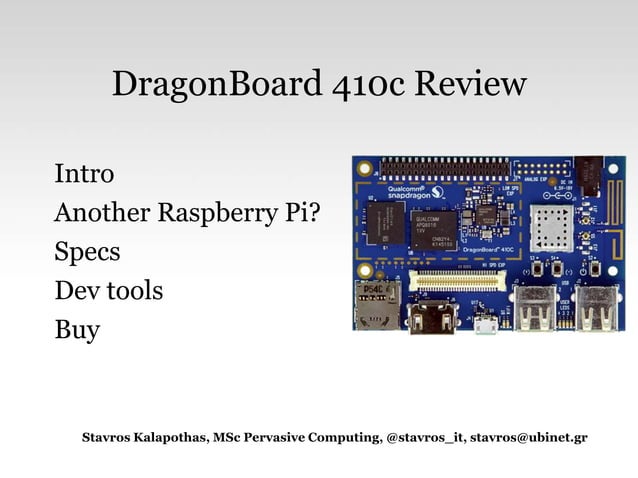 DragonBoard 410c | PPTX