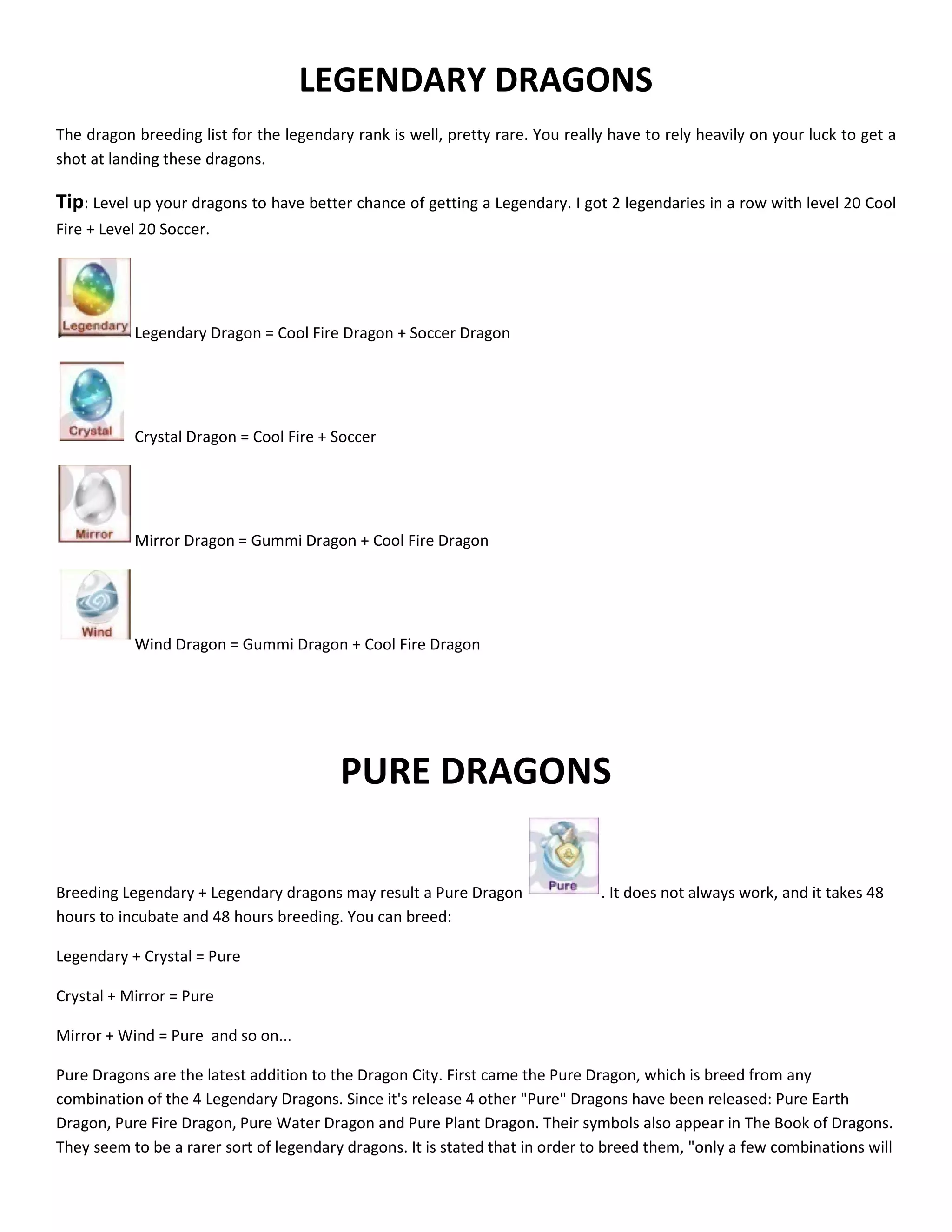Dragon city breeding guide | PDF