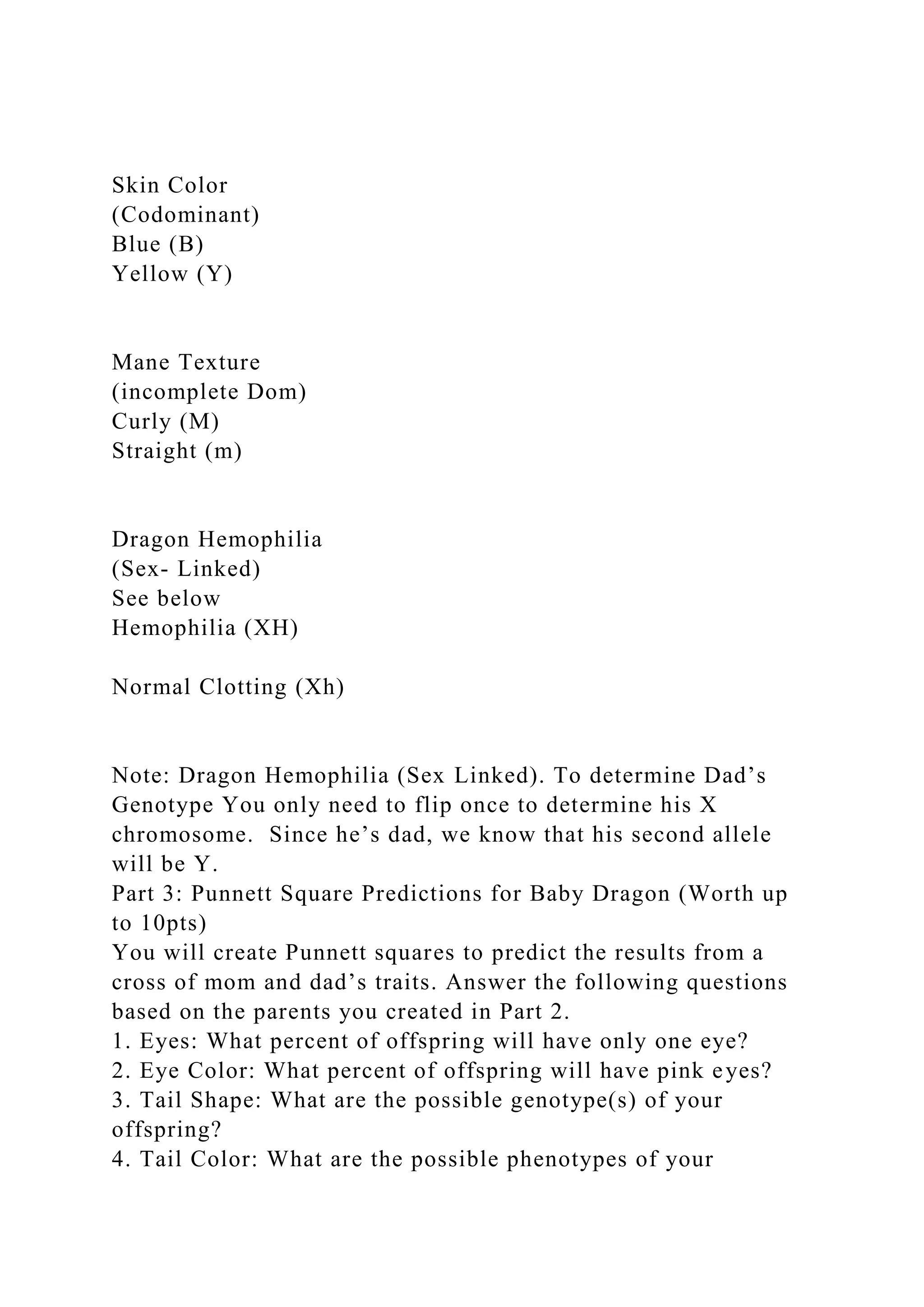 Dragon Genetics Hands on LabIntroductionThere are many patterns o.docx ...