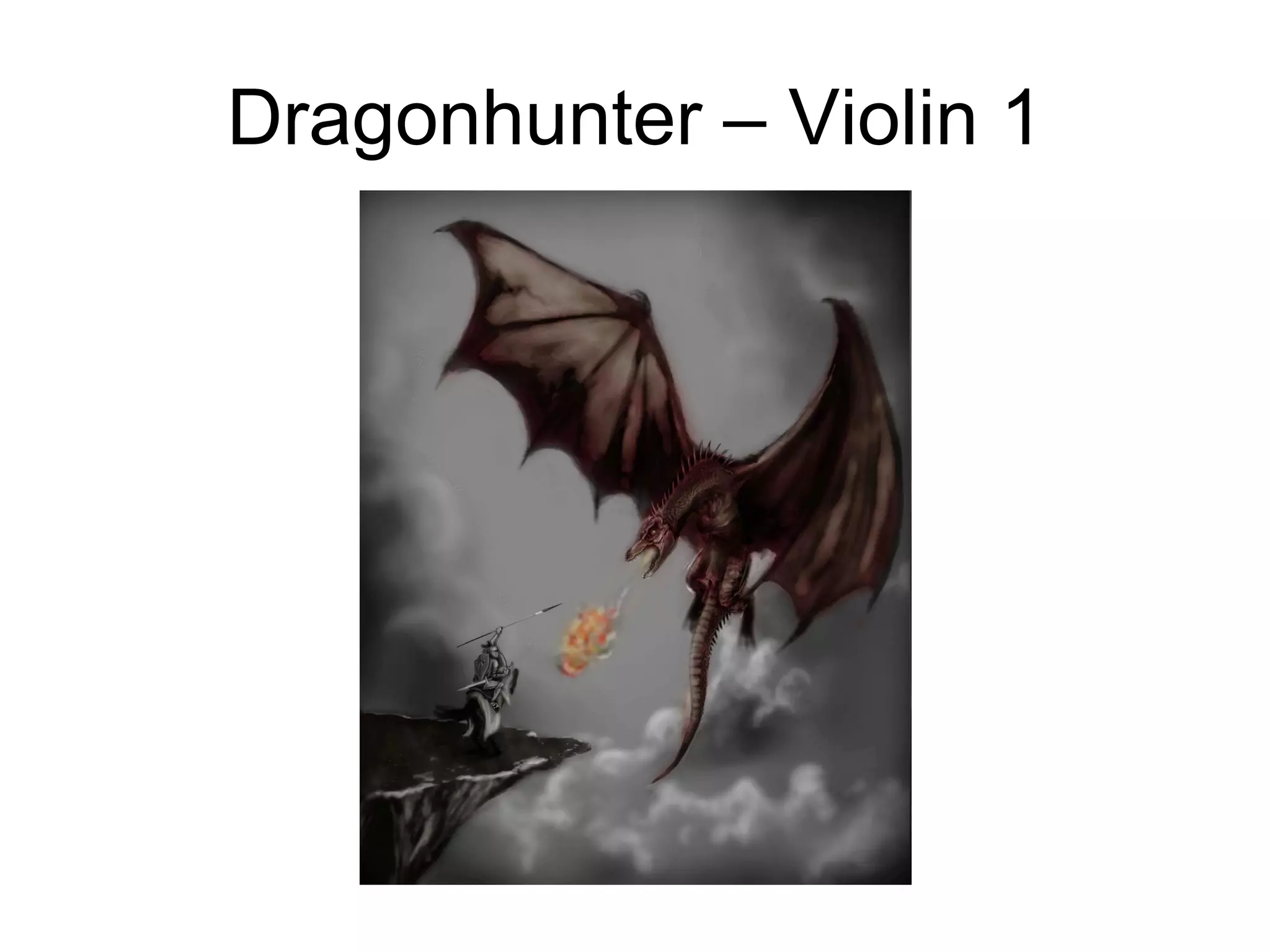 Dragonhunter – violin 1 | PPT