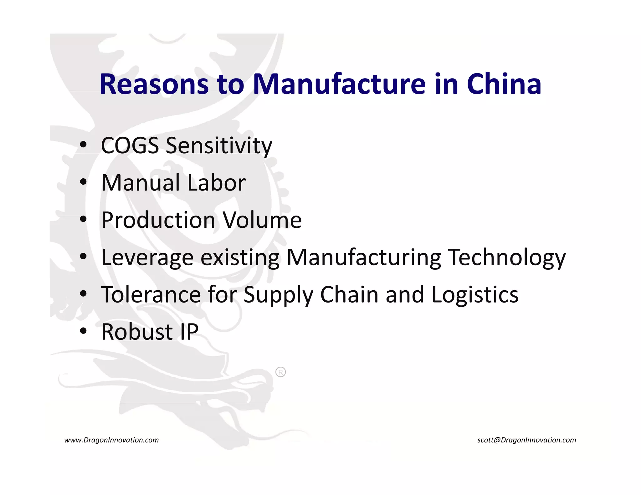 Dragon innovation manufacturing_overview | PDF