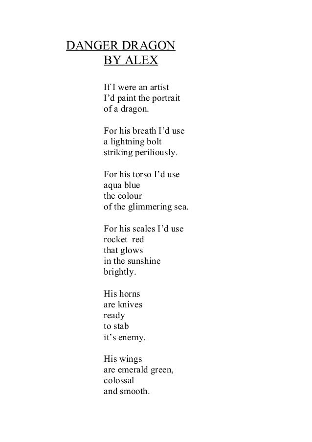 Dragon poems