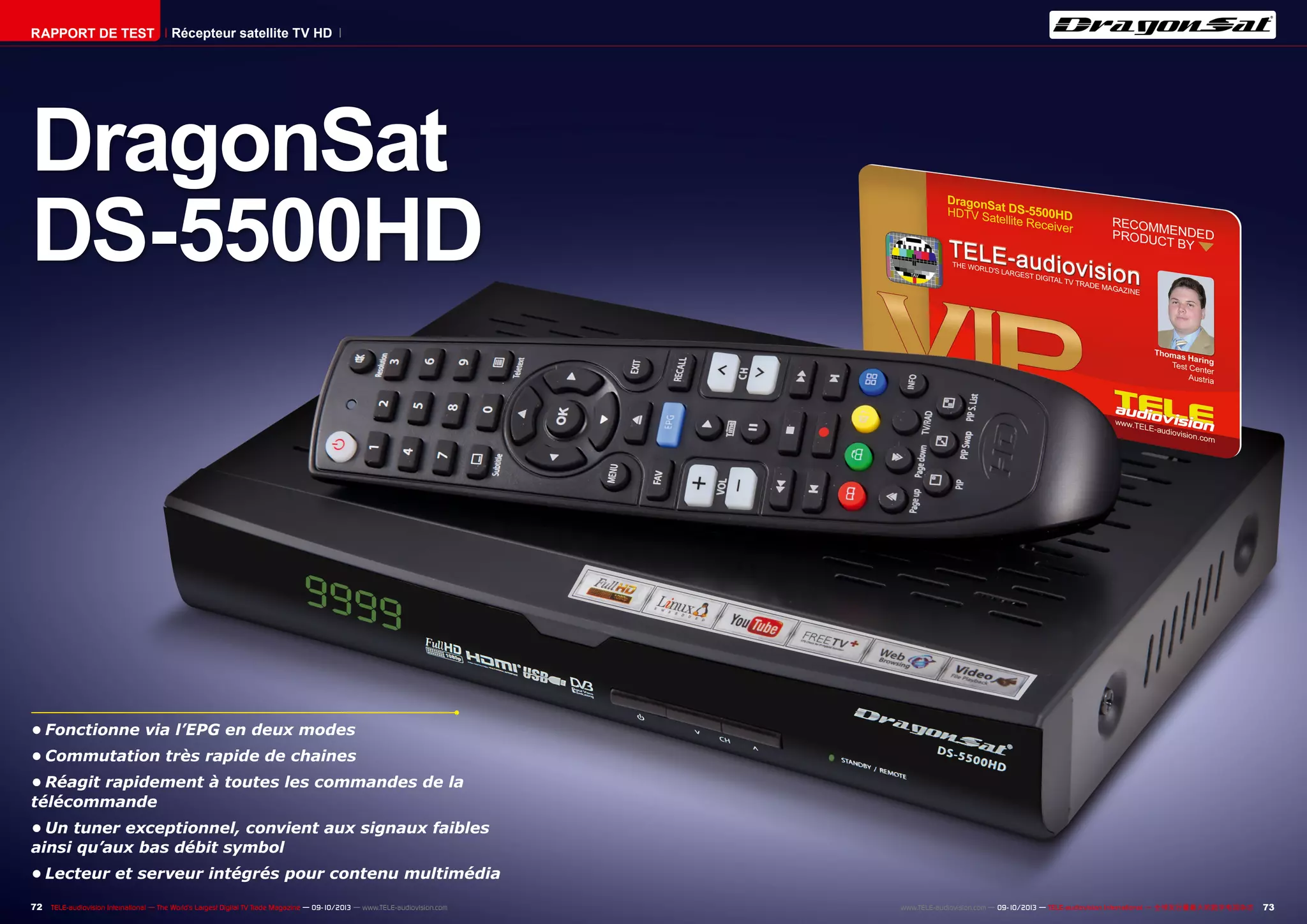 DragonSat DS-5500HD Review: Very Fast Satellite Receiver with Fully ...