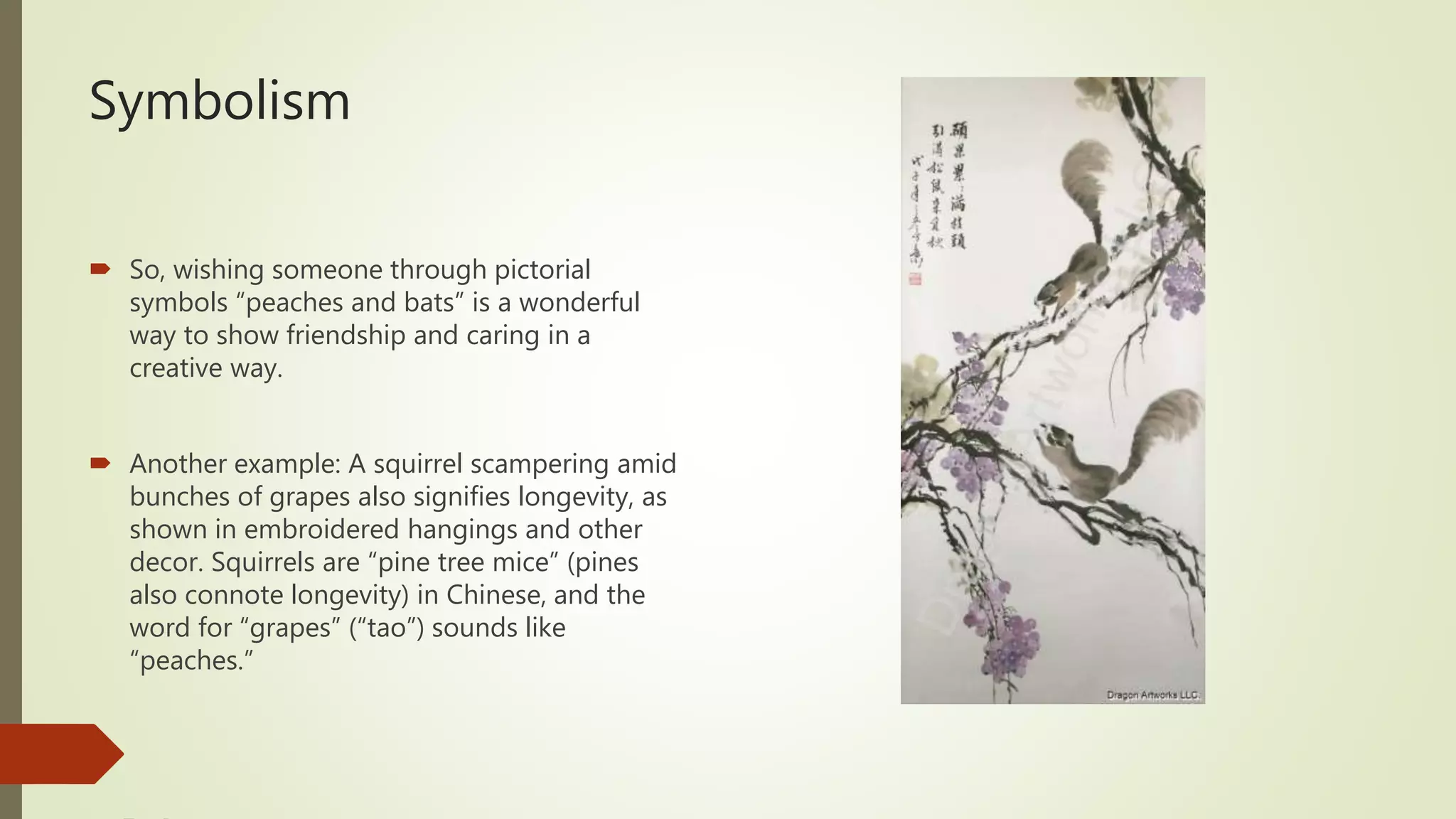 Dragons for power, bats for luck symbols on Chinese furniture and art | PPT