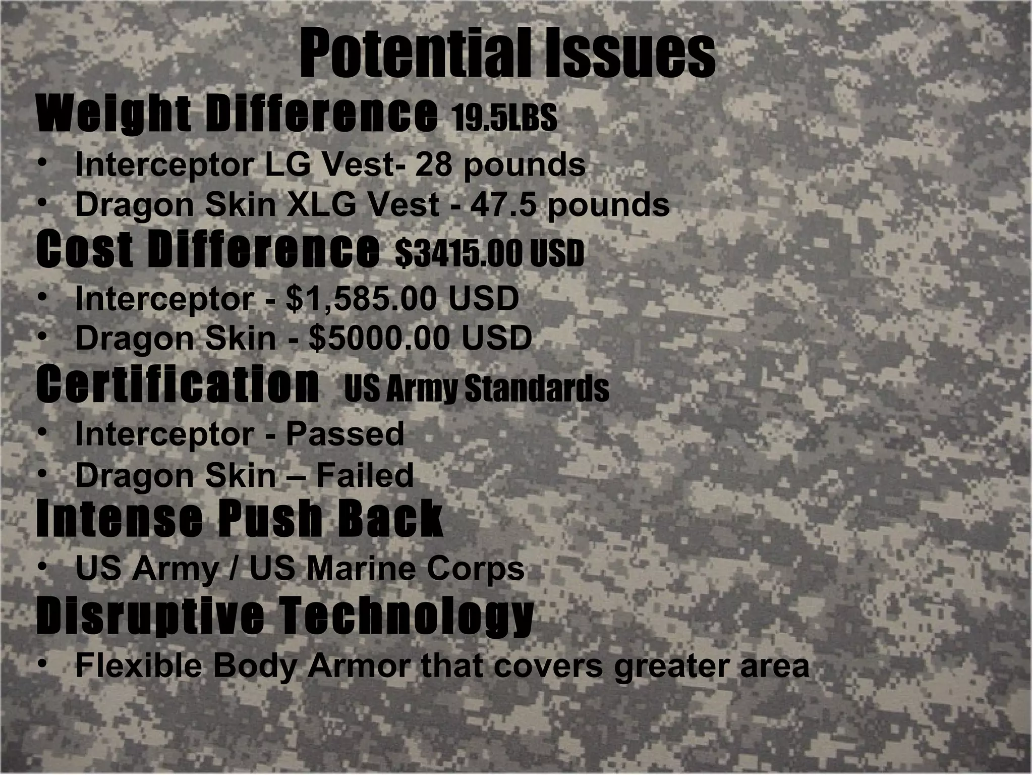 Dragon Skin Body Armor Of Future | PPT | Arms & Ammunition | Sensitive ...