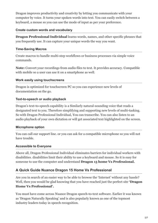 Dragon 15 Home Vs Professional | PDF