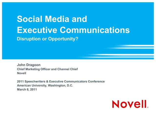 Social Media & Executive Communications: Disruption or Opportunity | PDF