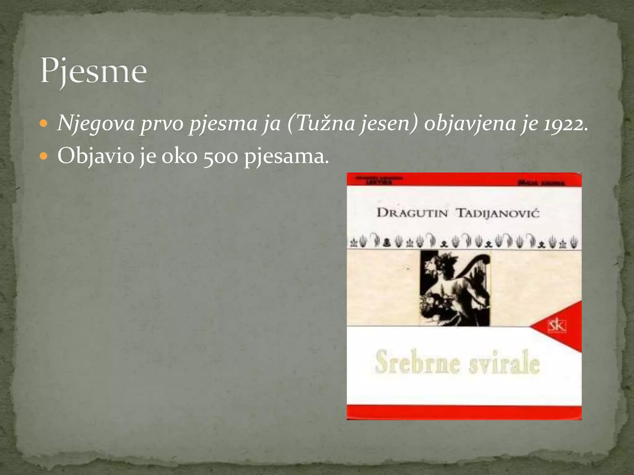 Dragutin Tadijanović _Toni | PPTX