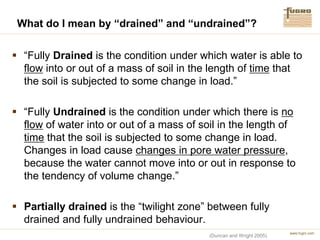 Drained or Undrained :Is That the Question | PPTX