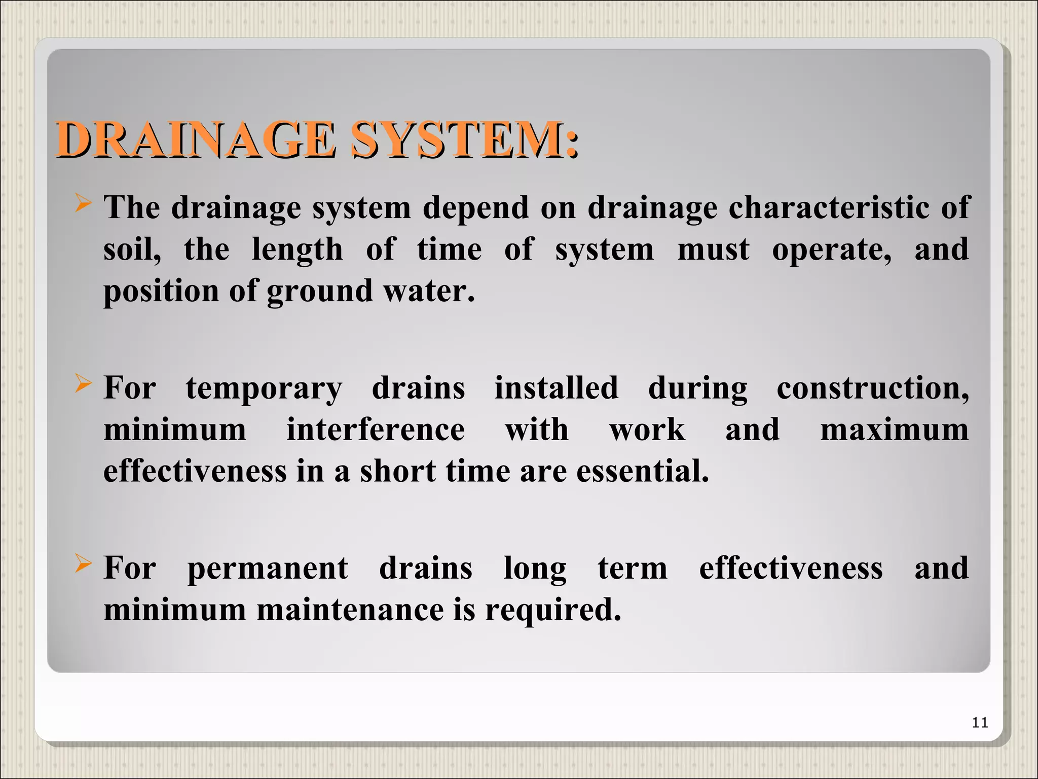 Drainage | PPT