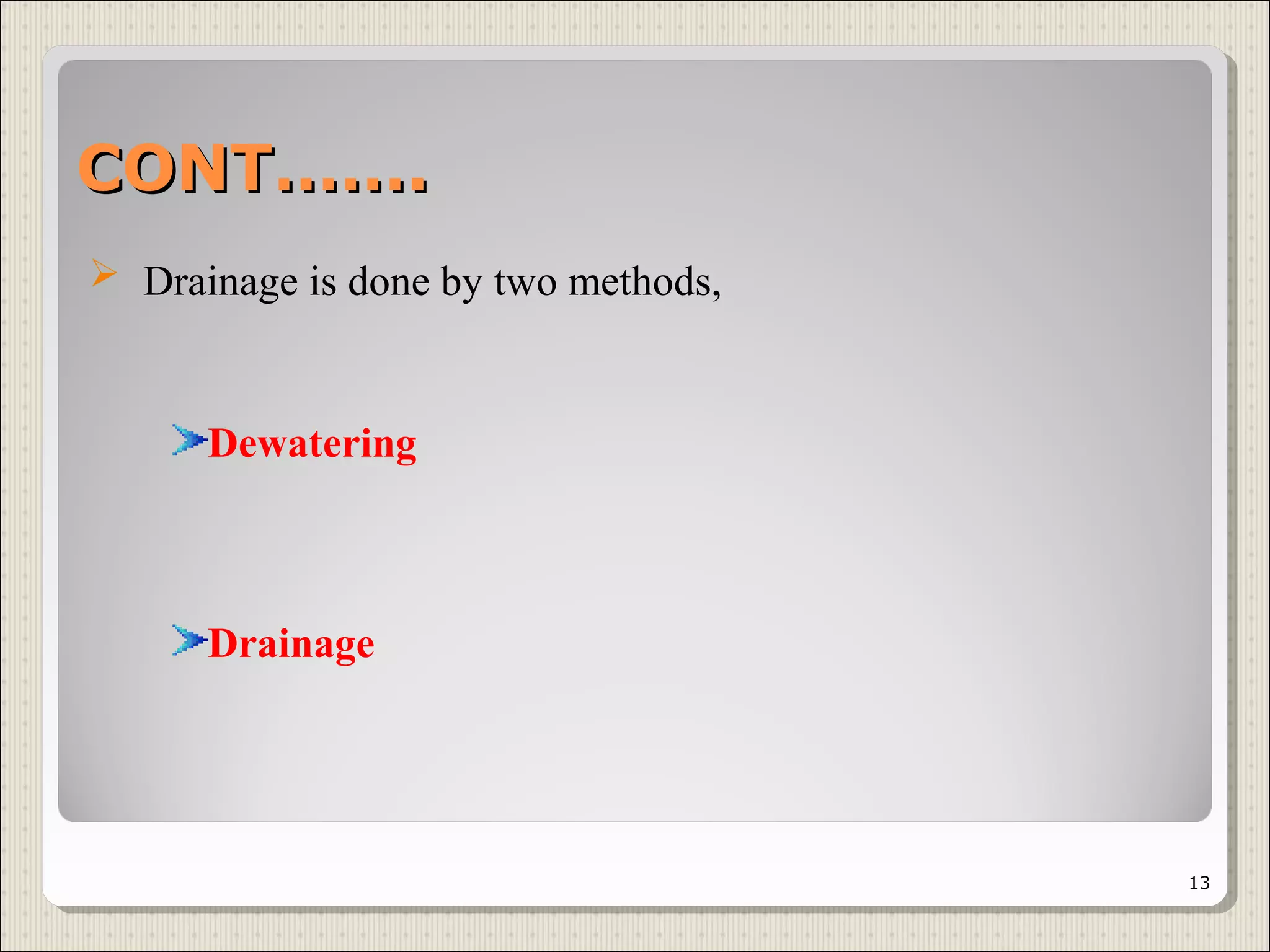 Drainage | PPT