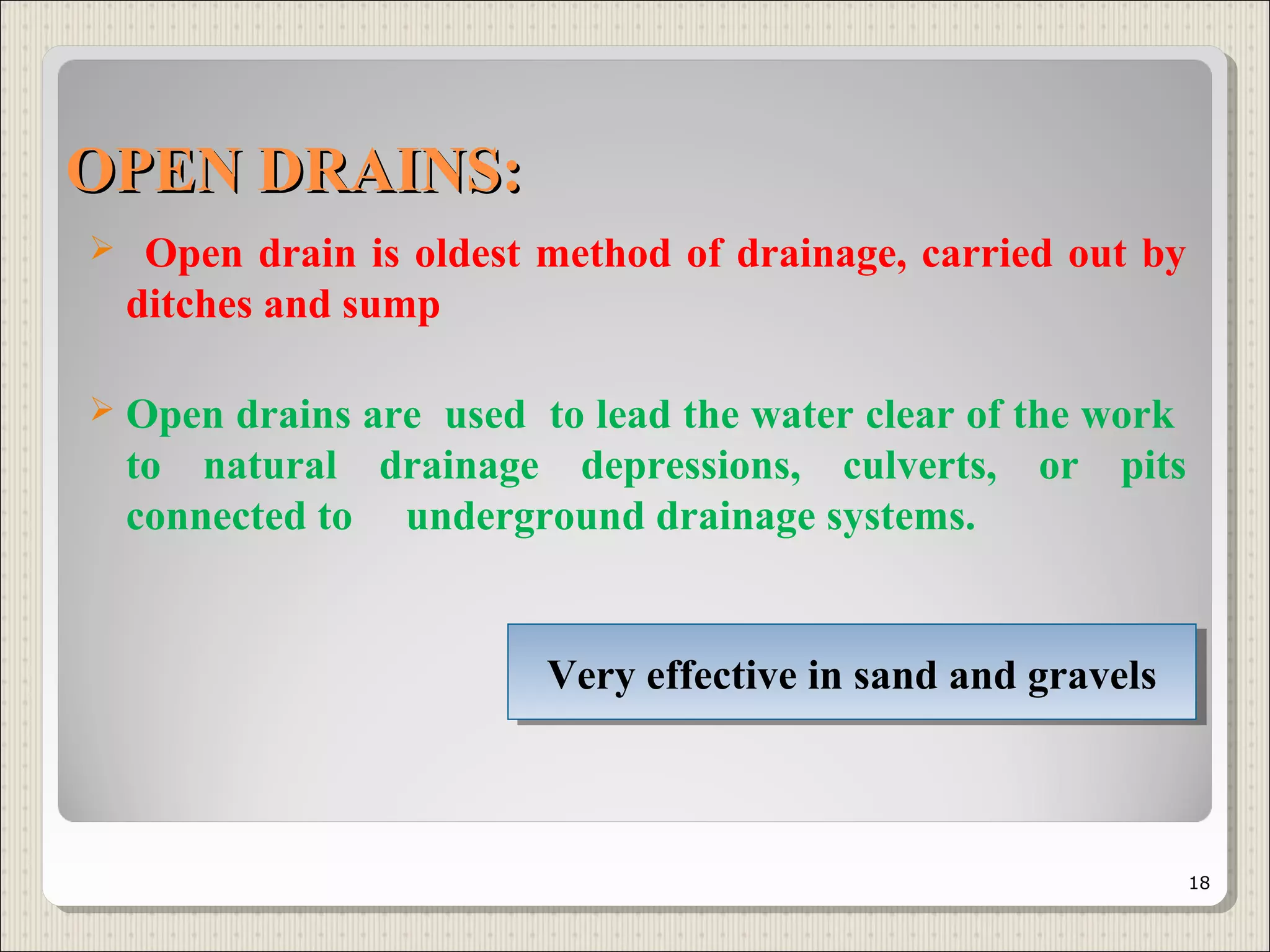 Drainage | PPT