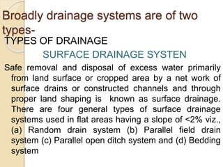 Drainage water management | PPTX