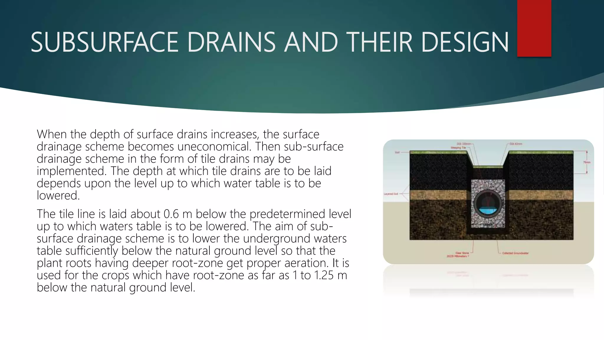 Drainage in Irrigation Engineering | PPTX