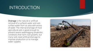 Drainage in Irrigation Engineering | PPTX