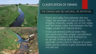Drainage in Irrigation Engineering | PPTX