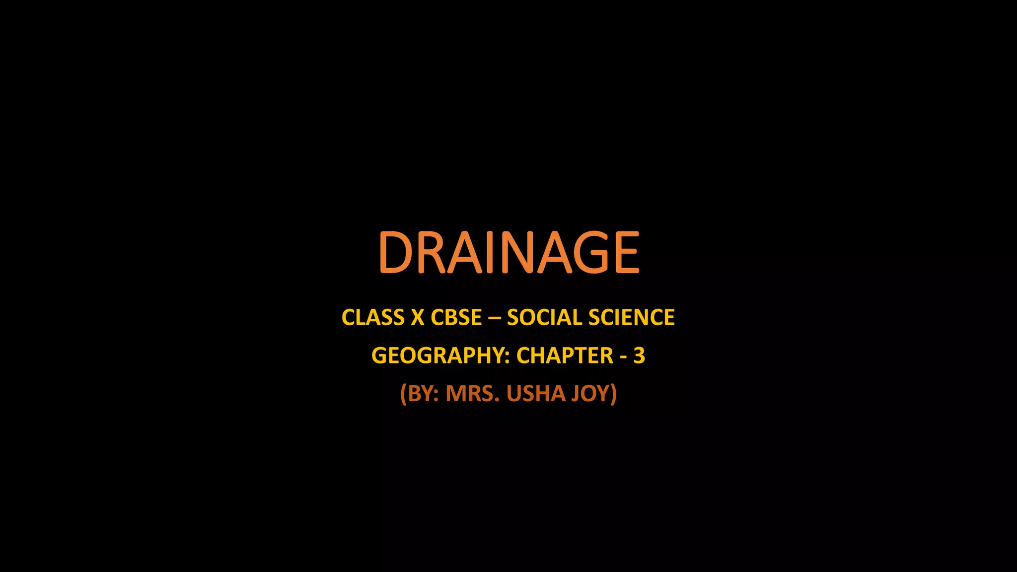 Drainage | PPTX