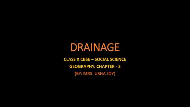 Drainage | PPTX