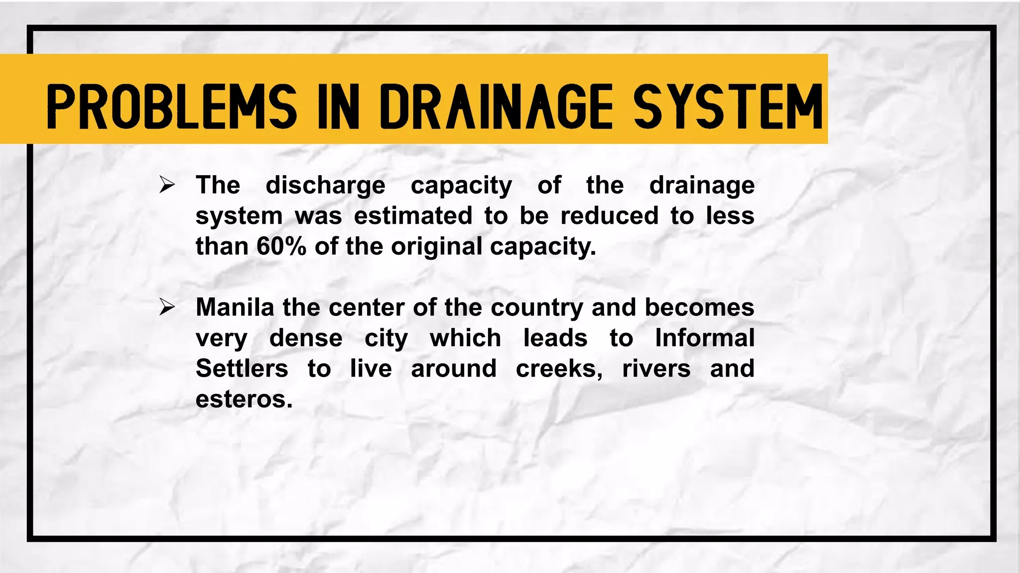 Drainage System in Manila | PPTX