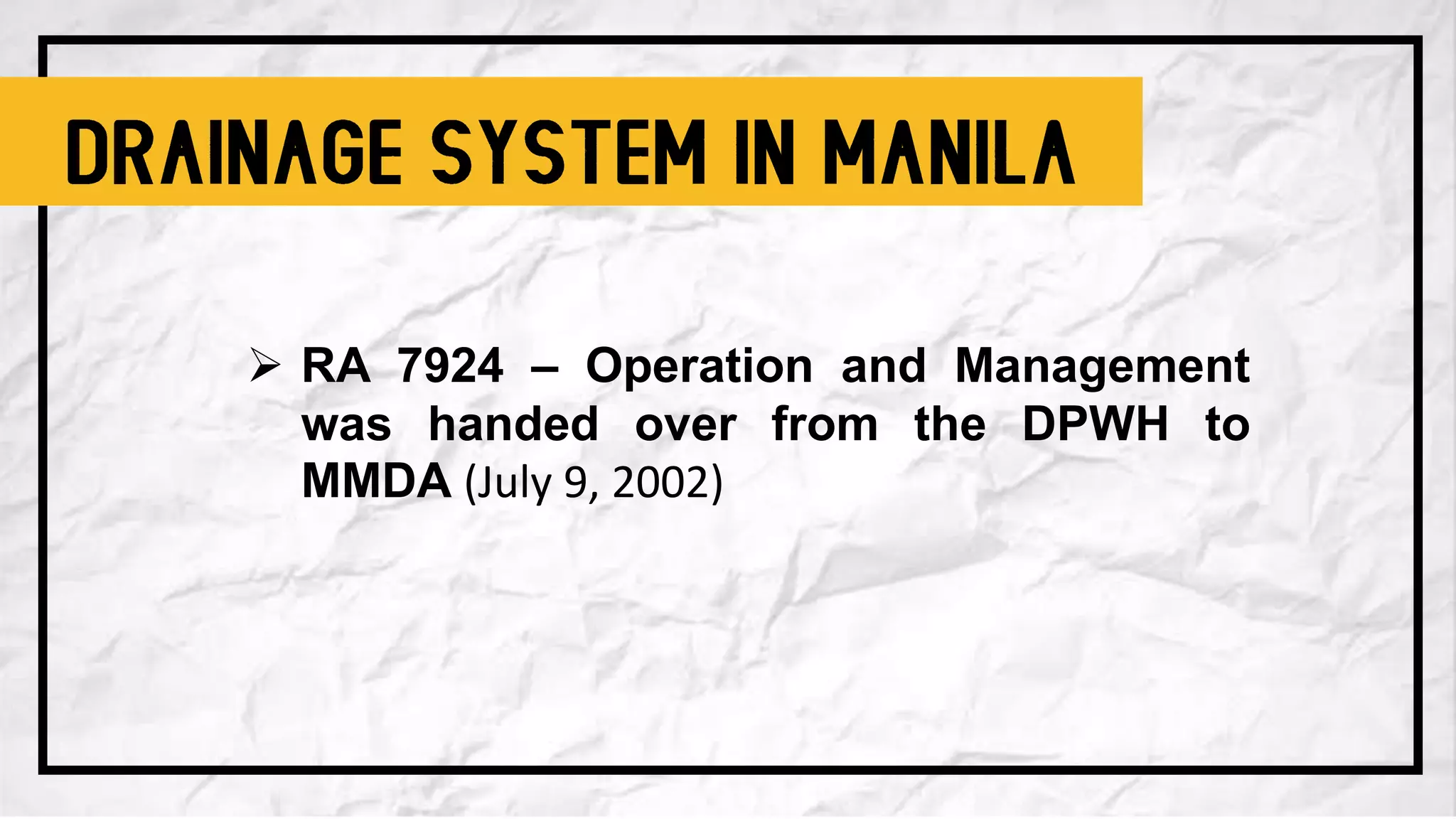 Drainage System in Manila | PPTX