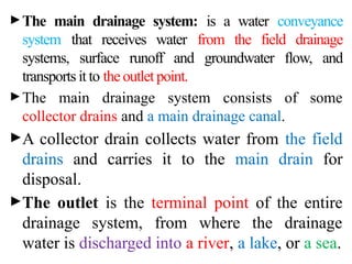 Drainage and irrigation engineering lecturenotes | PPTX