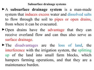 Drainage and irrigation engineering lecturenotes | PPTX
