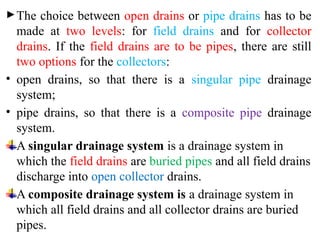 Drainage and irrigation engineering lecturenotes | PPTX