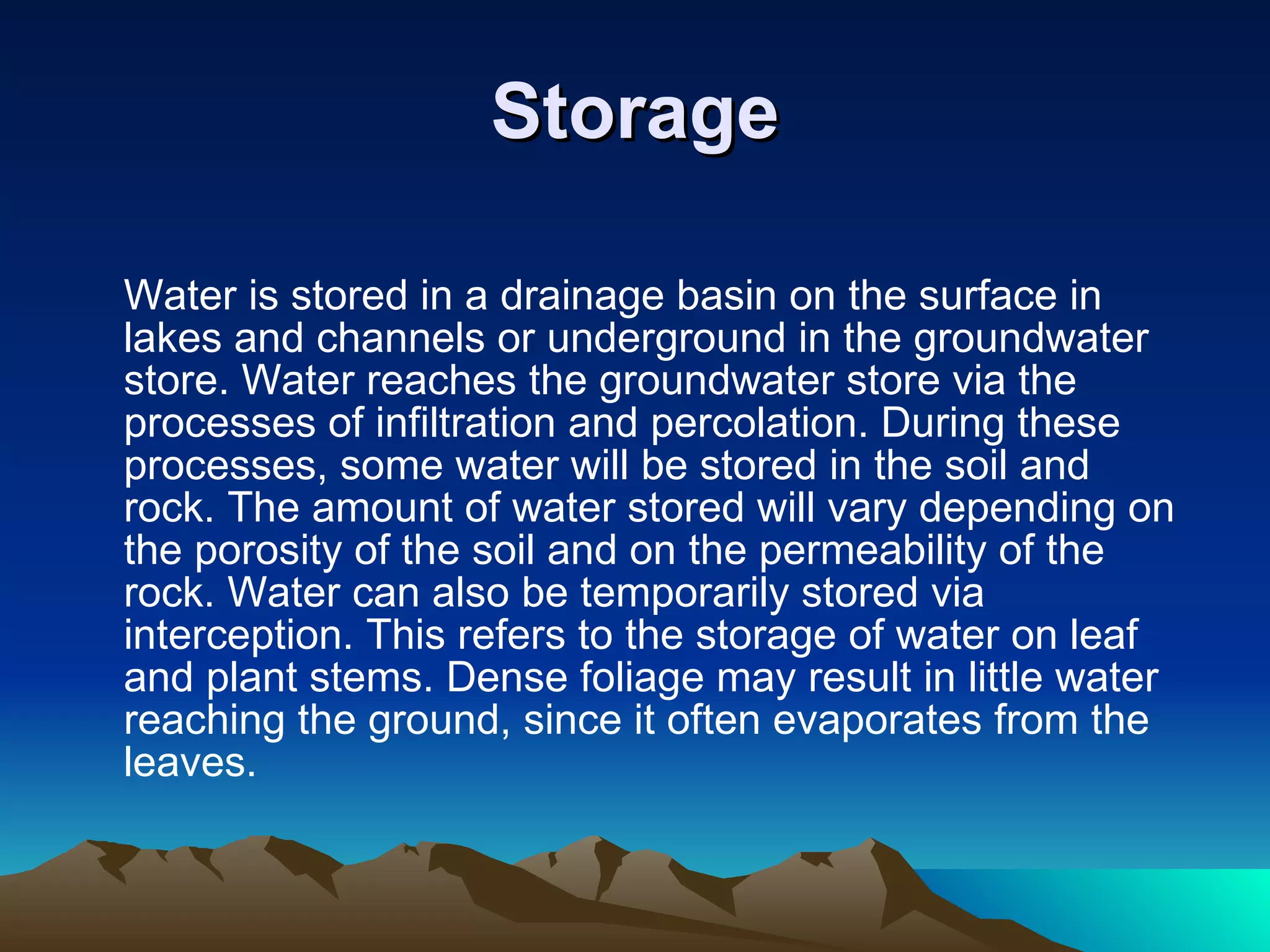Drainage basin hydrological cycle smy | PPT | Geology | Science