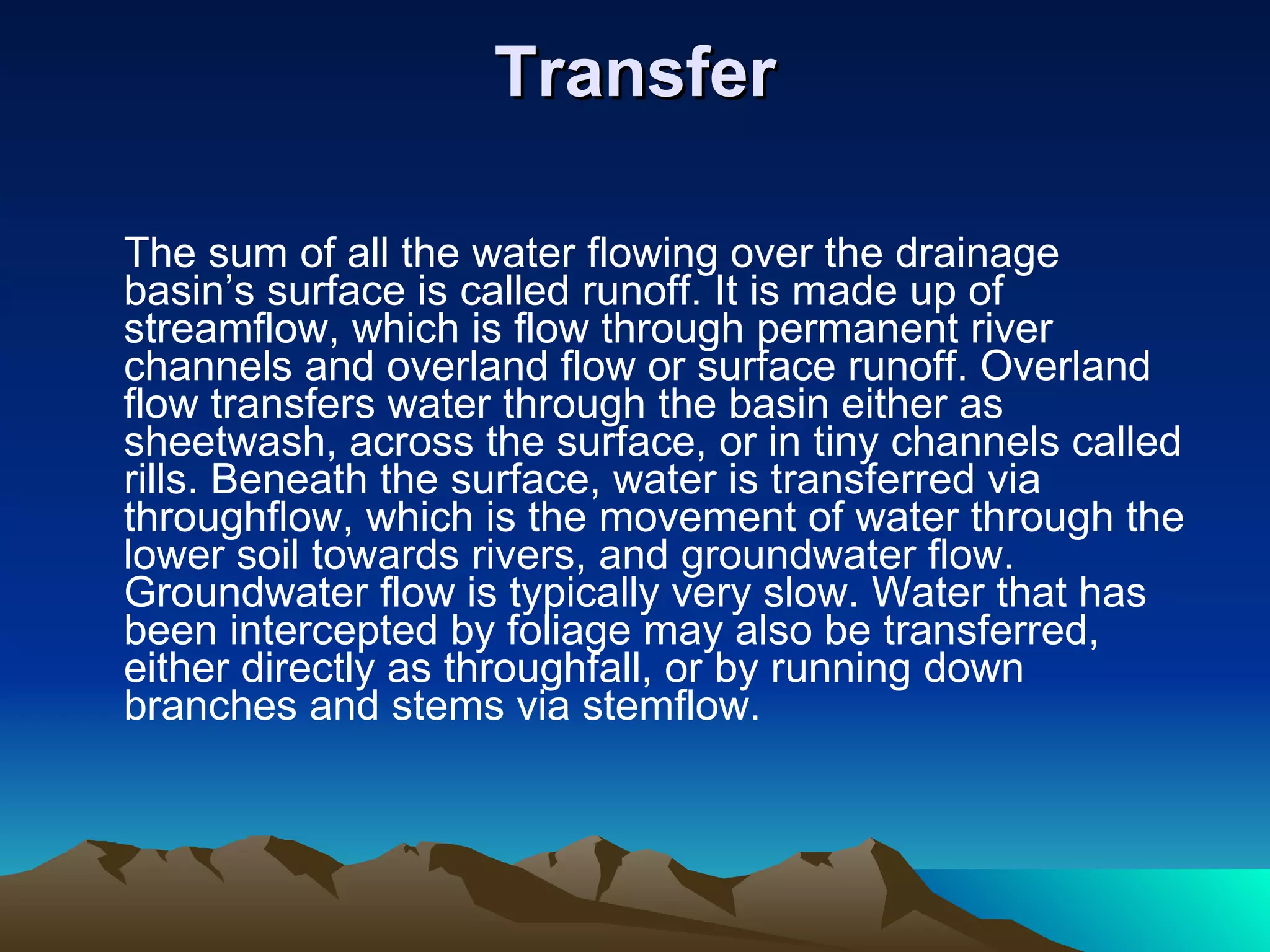 Drainage basin hydrological cycle smy | PPT | Geology | Science