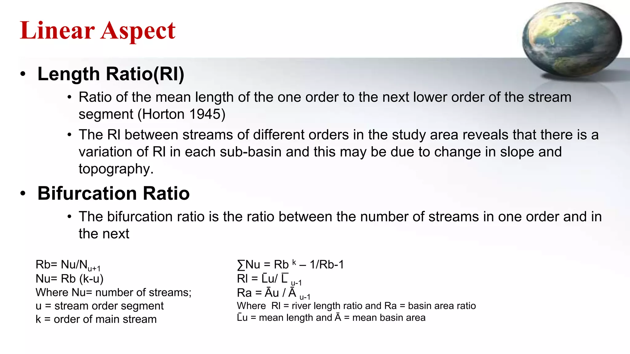Drainage basin morphometry | PPSX