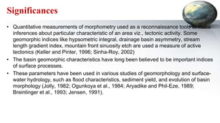 Drainage basin morphometry | PPSX