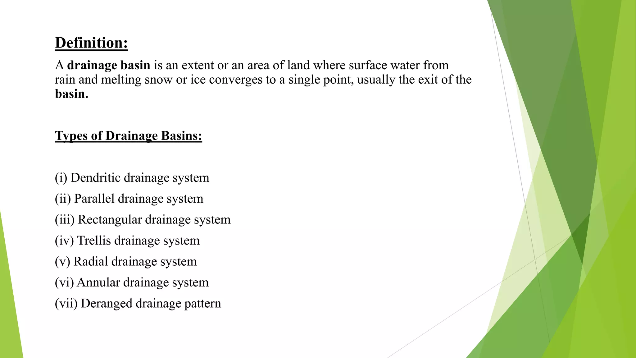 Drainage basins | PPTX