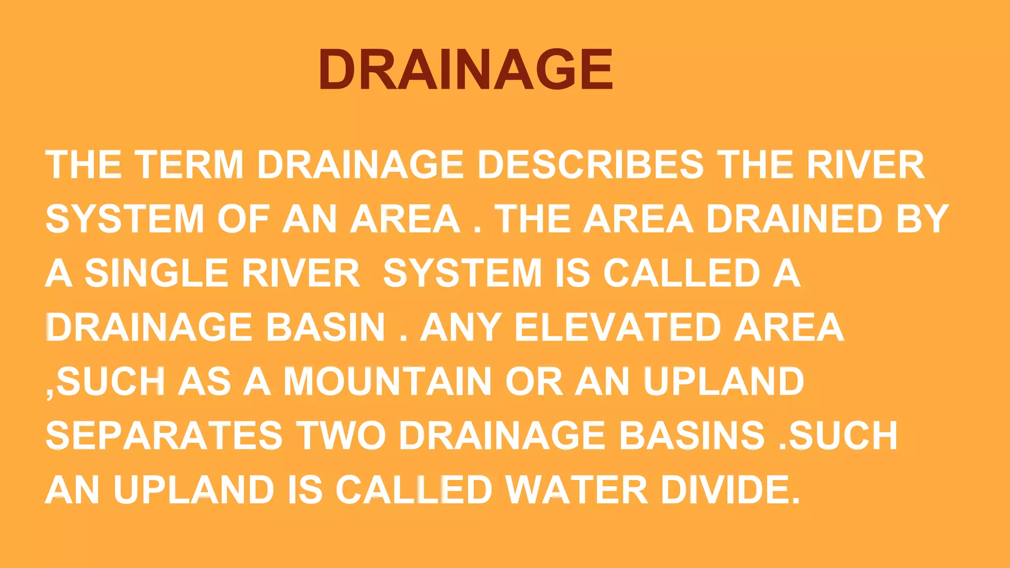 DRAINAGE SYSTEM | PPT