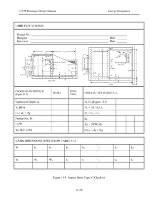 Drainage designmanual chapter11_energydissipators | PDF