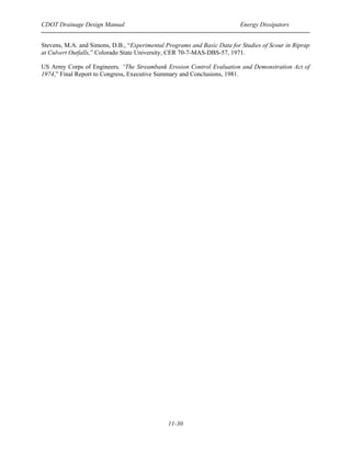 Drainage designmanual chapter11_energydissipators | PDF