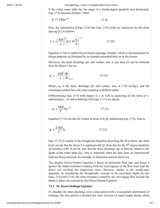Drainage Engg._ Lesson 7 Unsteady-State Flow to Drains.pdf