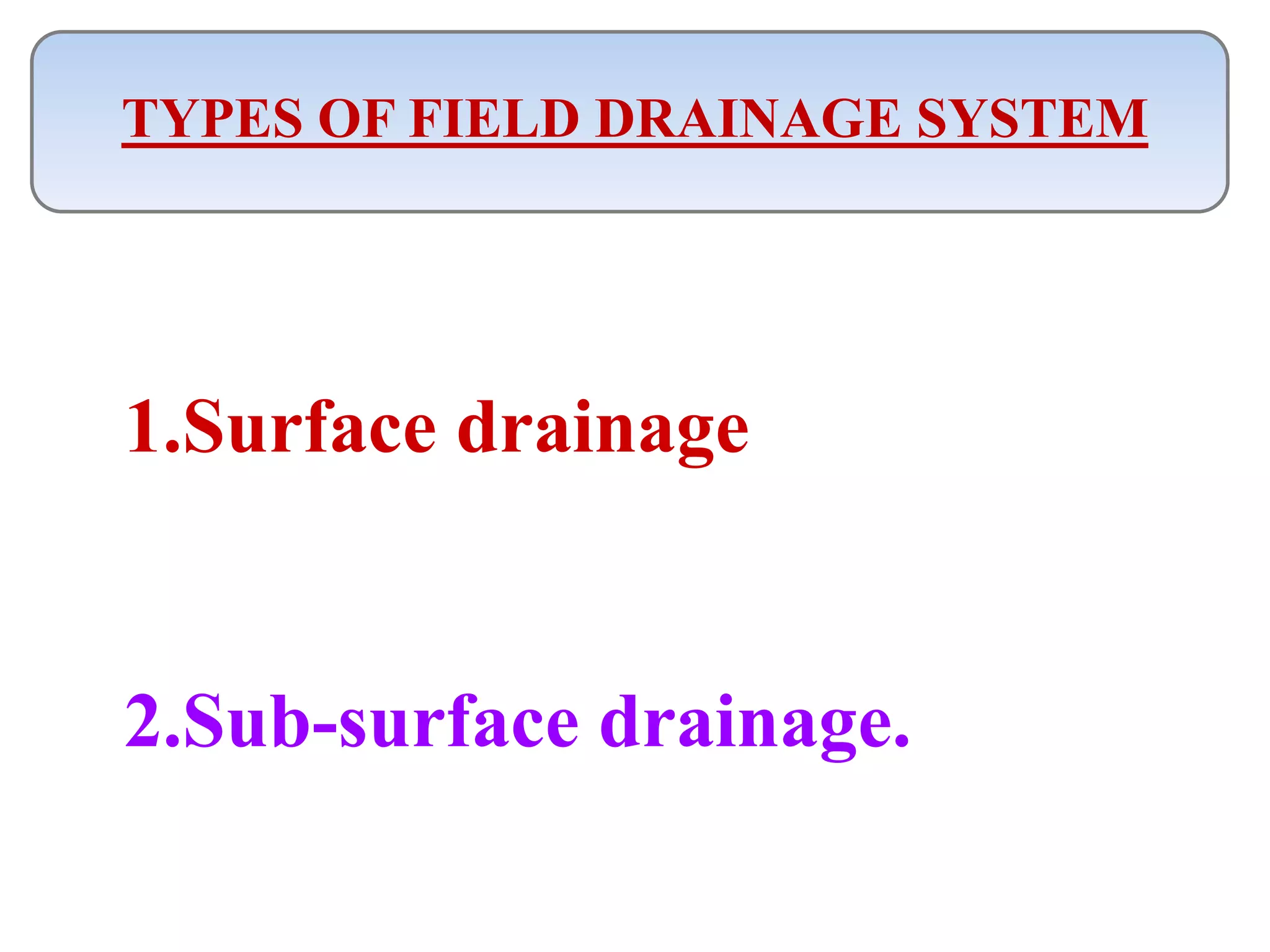 IMPORTANCE OF DRAINAGE IN IRRIGATED AREAS | PDF