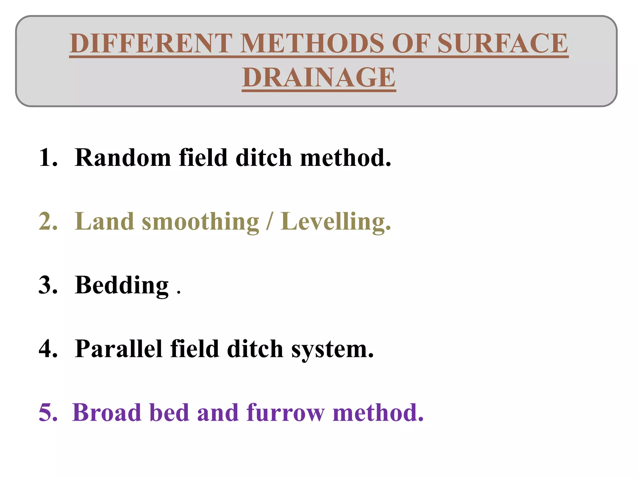 IMPORTANCE OF DRAINAGE IN IRRIGATED AREAS | PDF
