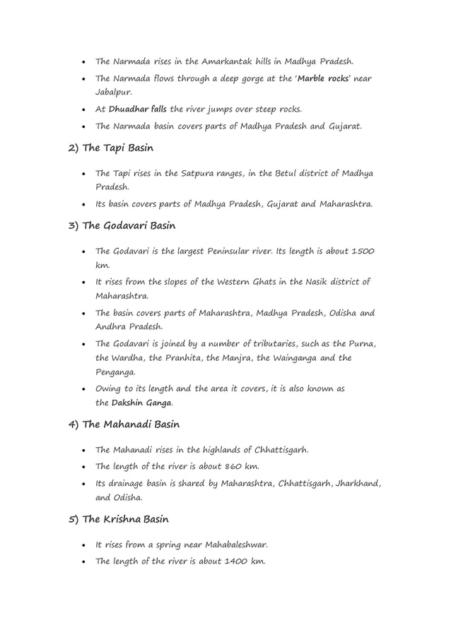 Drainage geo class9 | DOCX | Asia Travel | Travel Locations