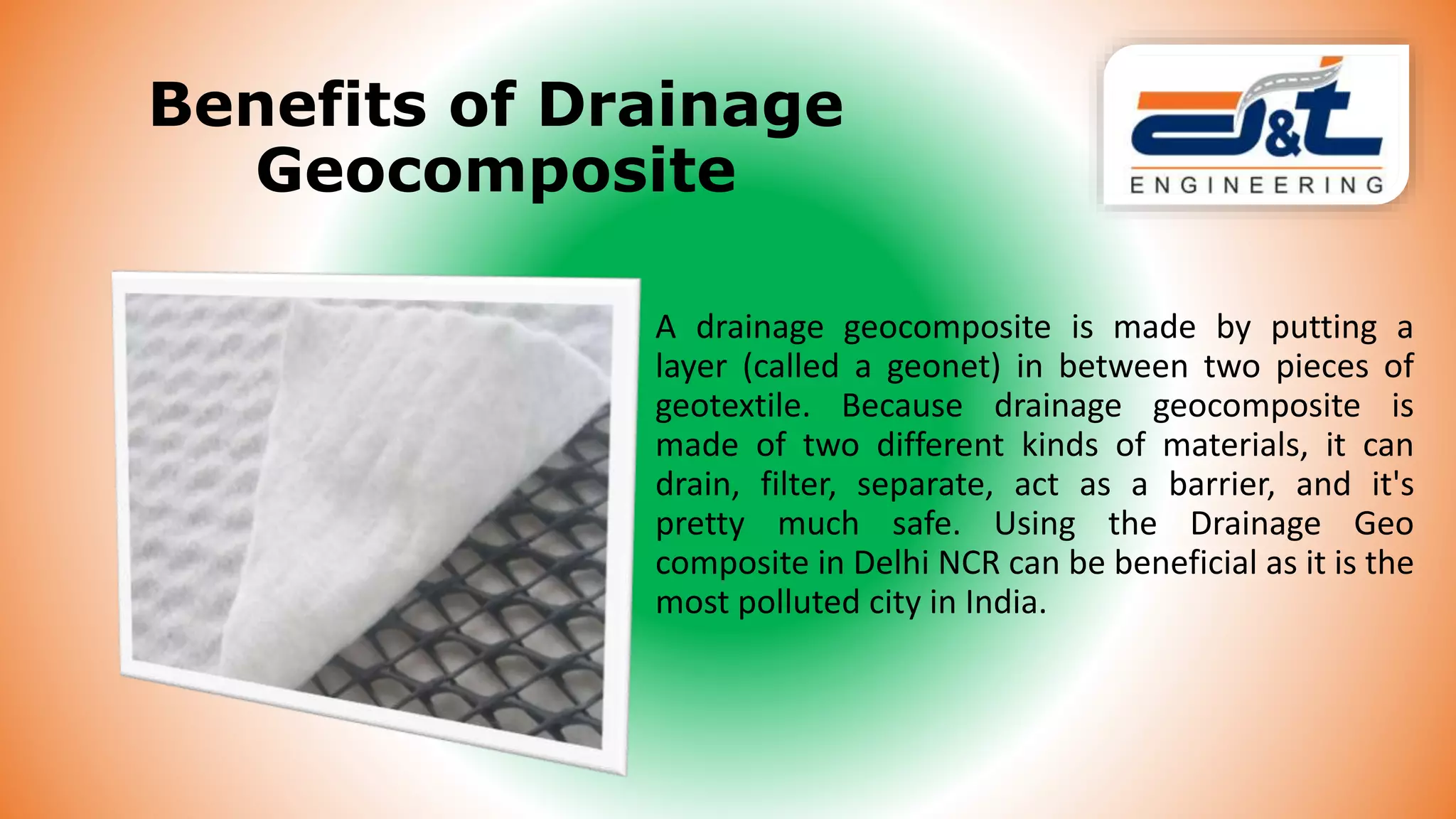Drainage Geo Composite in Delhi NCR.pptx | Geology | Science