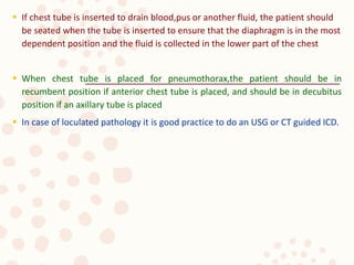 Drainage of pleural cavity | PPTX