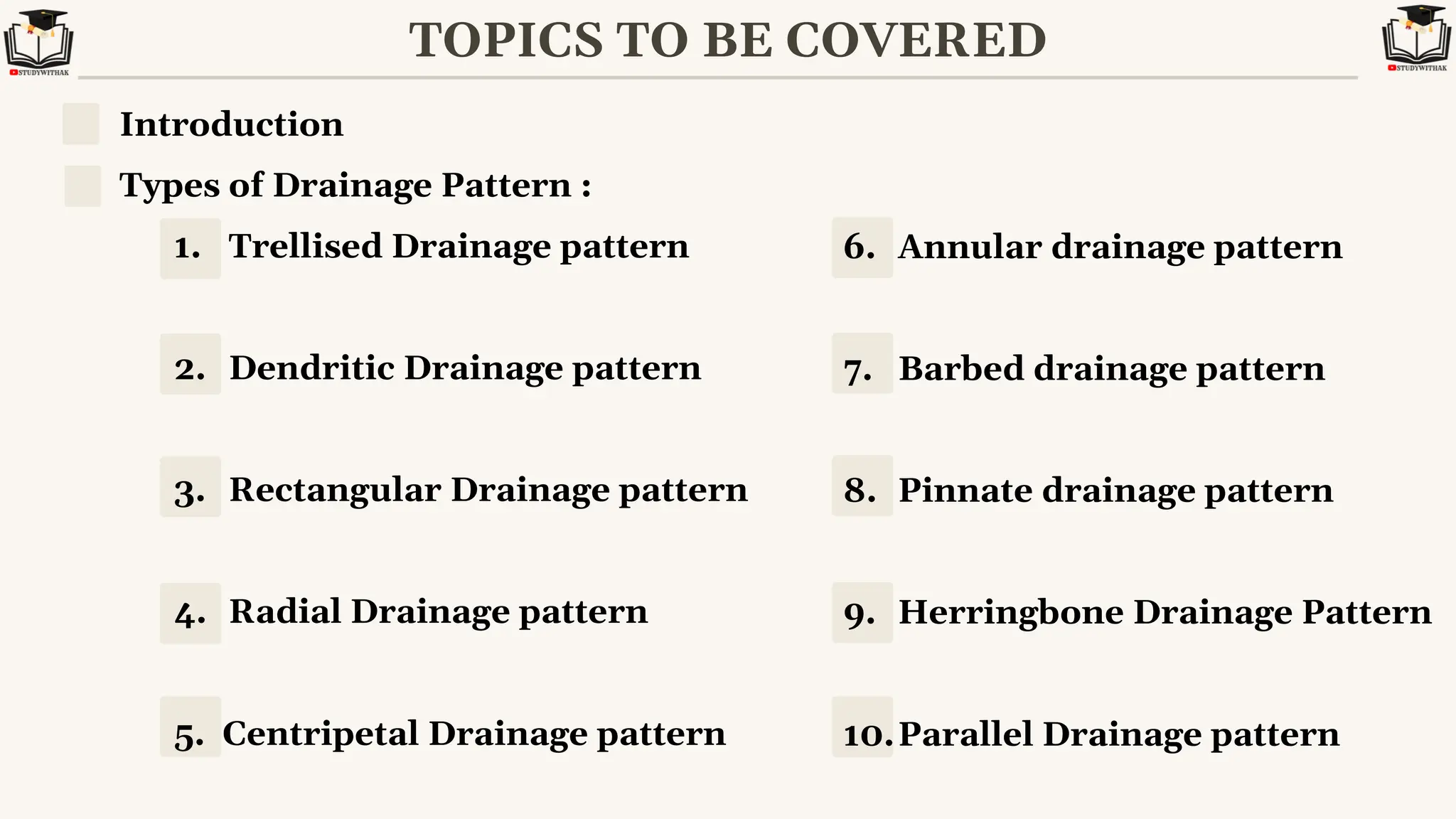 DRAINAGE PATTERNS . | PPT