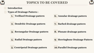 DRAINAGE PATTERNS . | PDF