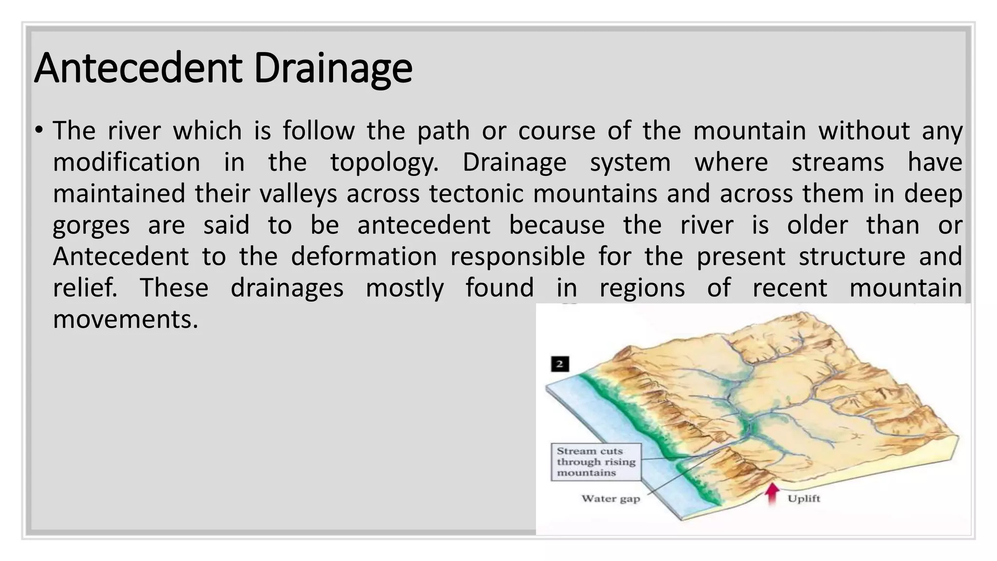 Drainage pattern and their significance | PPTX