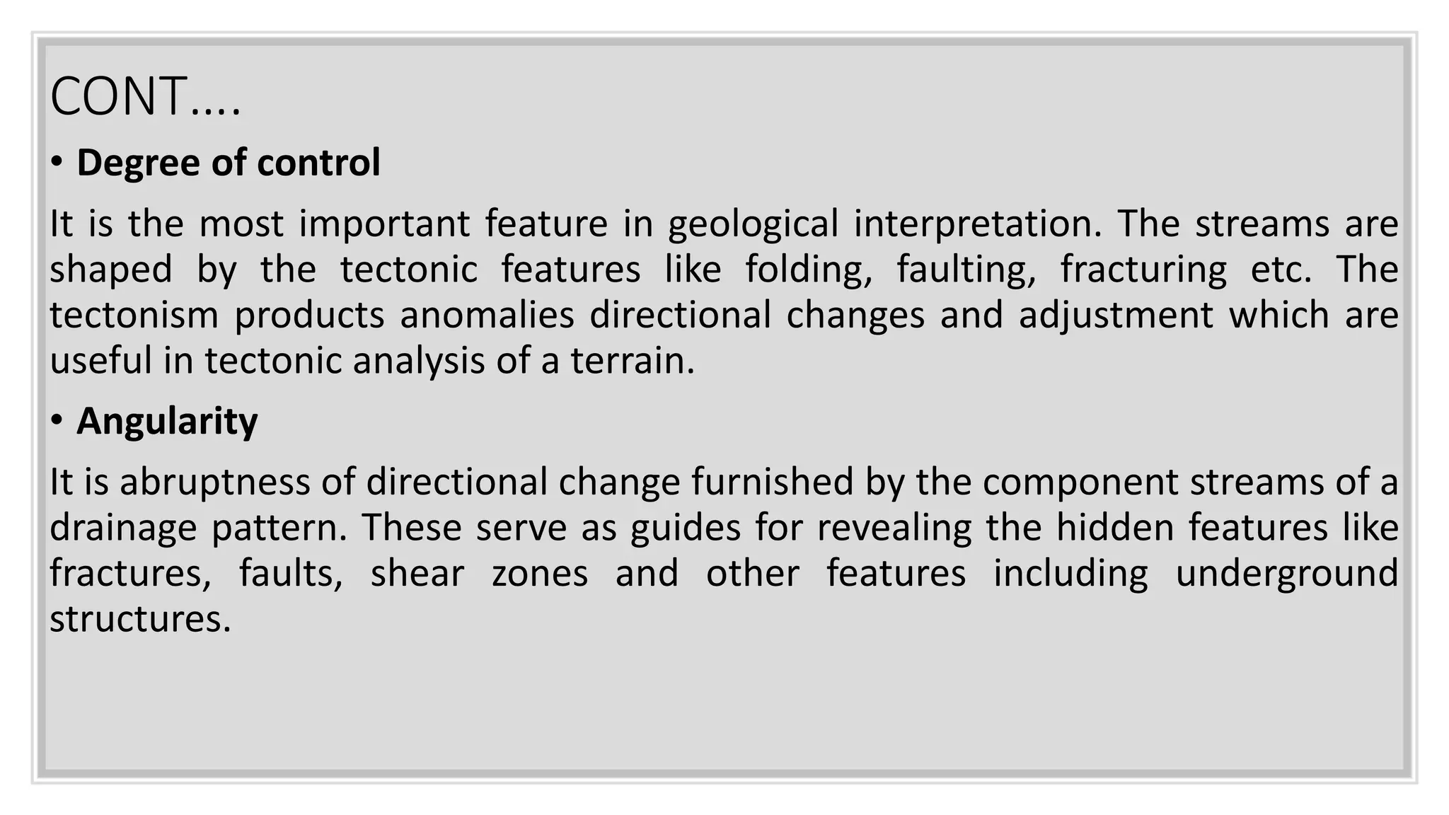 Drainage pattern and their significance | PPTX
