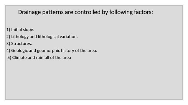 Drainage pattern and their significance | PPTX | Geography | Science