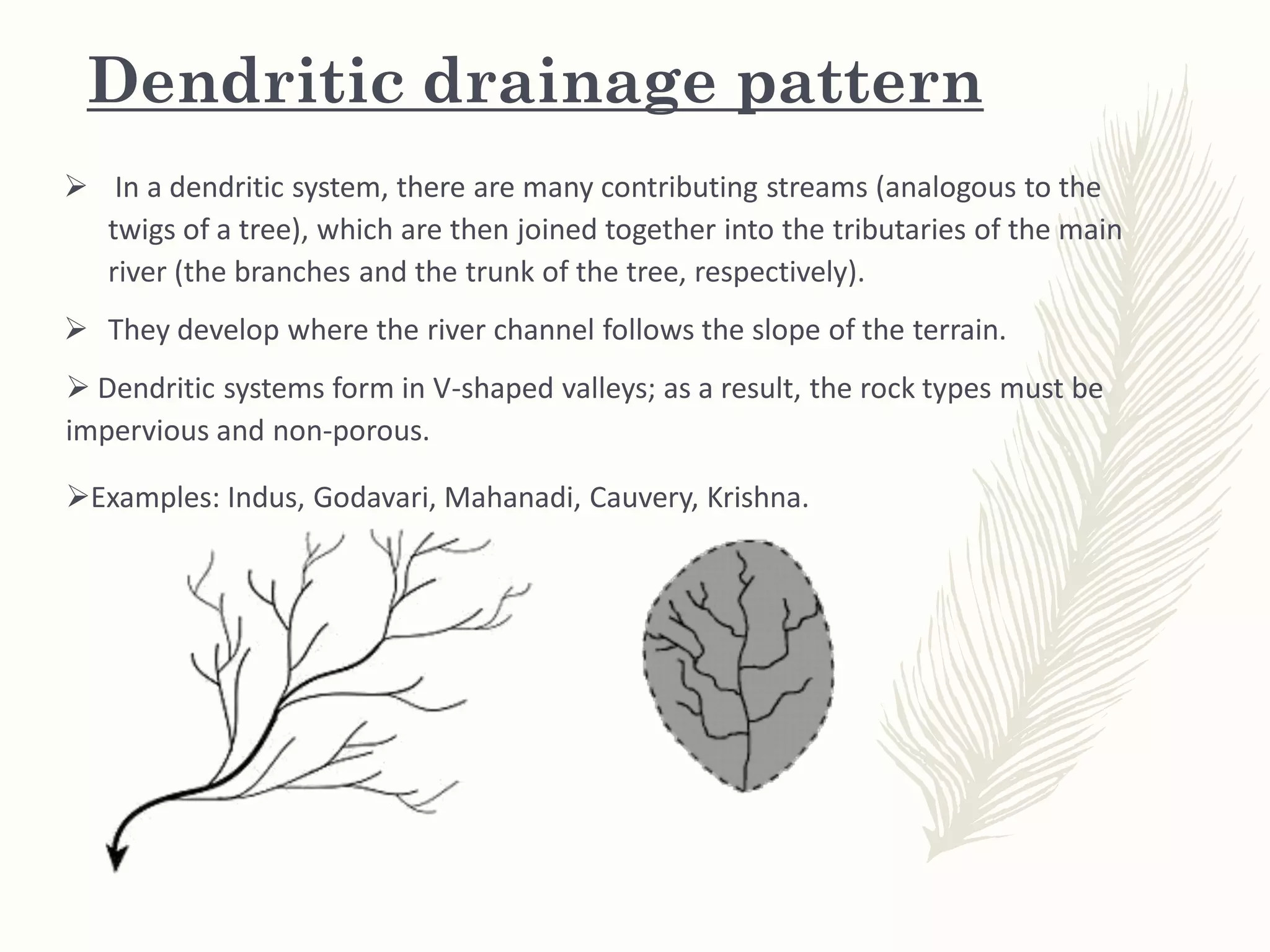 Types Drainage pattern presentation | PDF